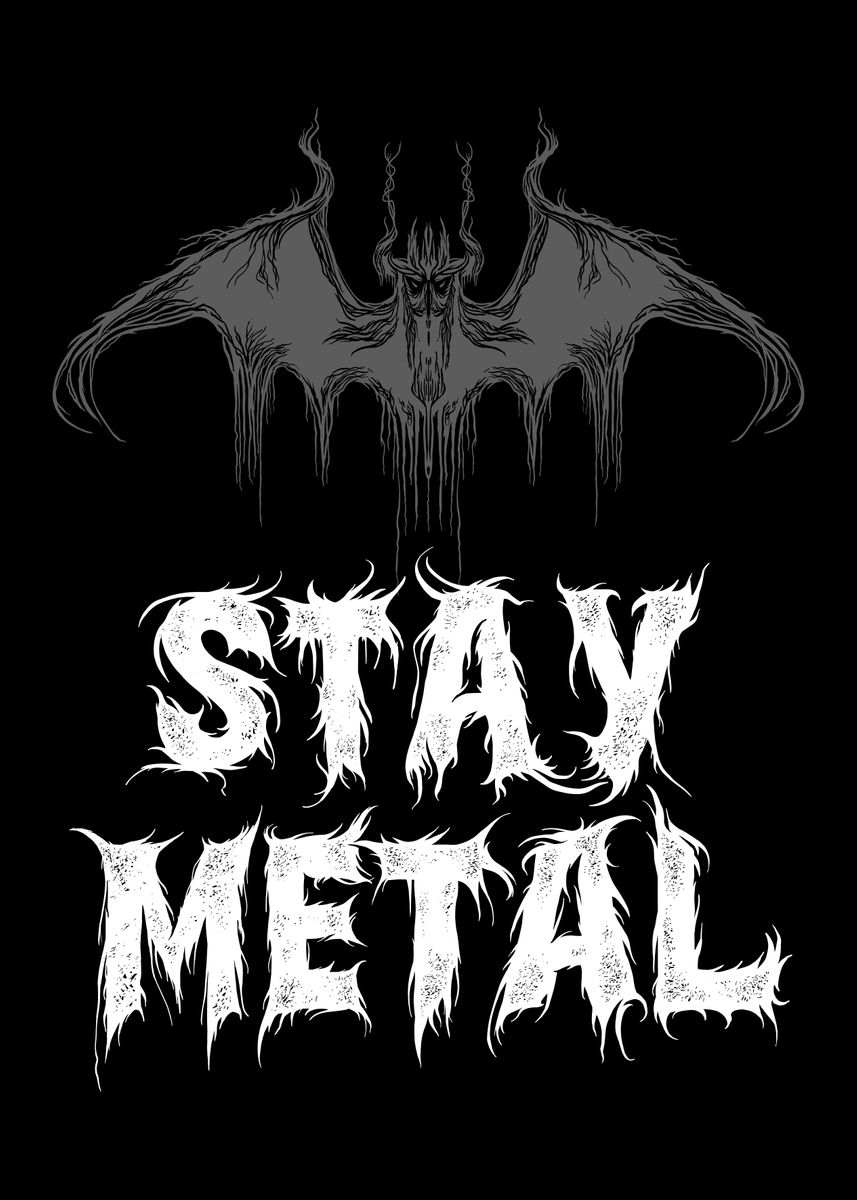 'Stay Metal' Poster by Carlos Marques | Displate