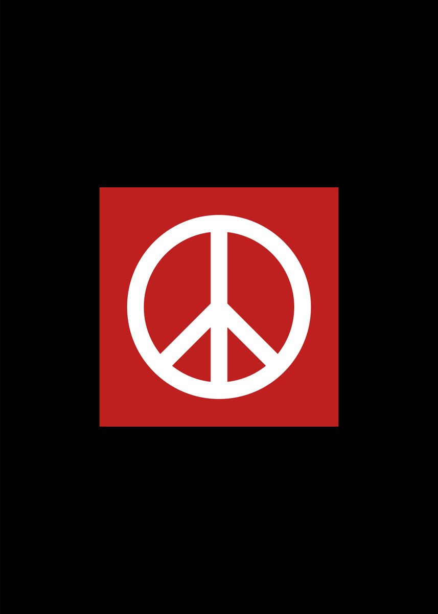 'Peace Sign' Poster, picture, metal print, paint by Sven Horn | Displate