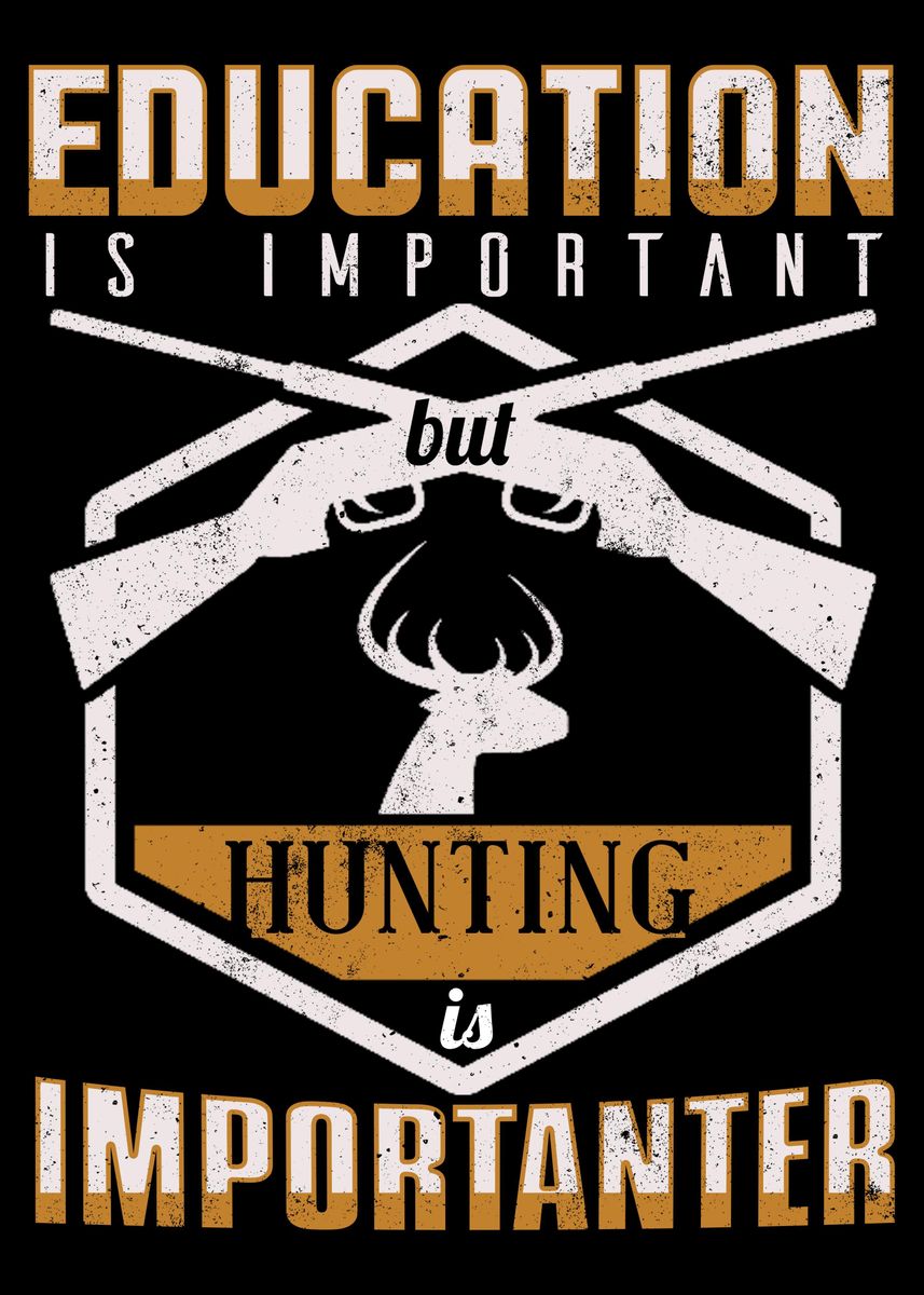 'Hunting Hunter Hunt Stag' Poster by Christian Mueller | Displate