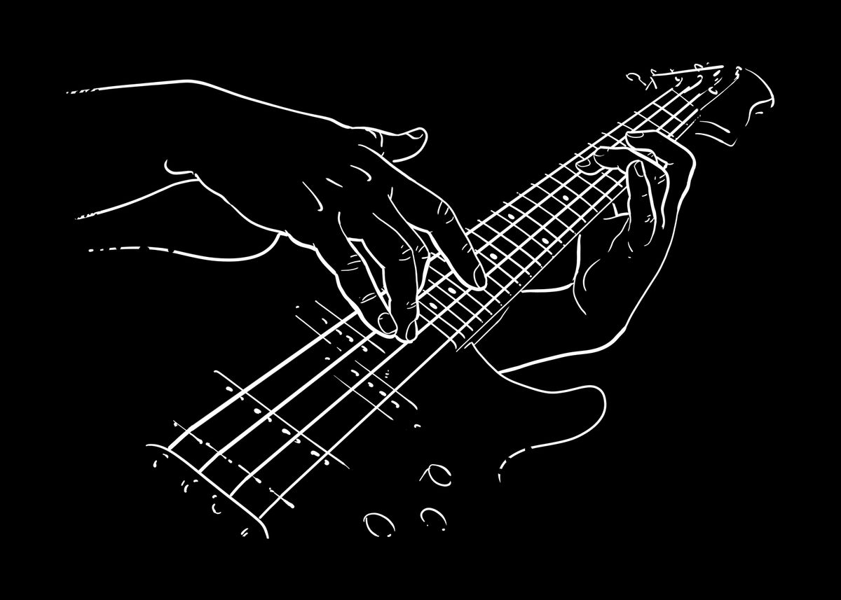 'Bass Player 1' Poster by Carlos Marques | Displate