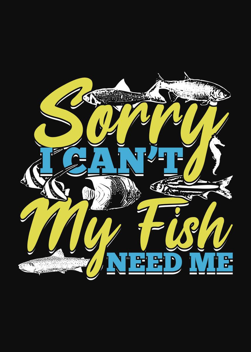 'Fishkeeping Fish Design ' Poster, picture, metal print, paint by ...
