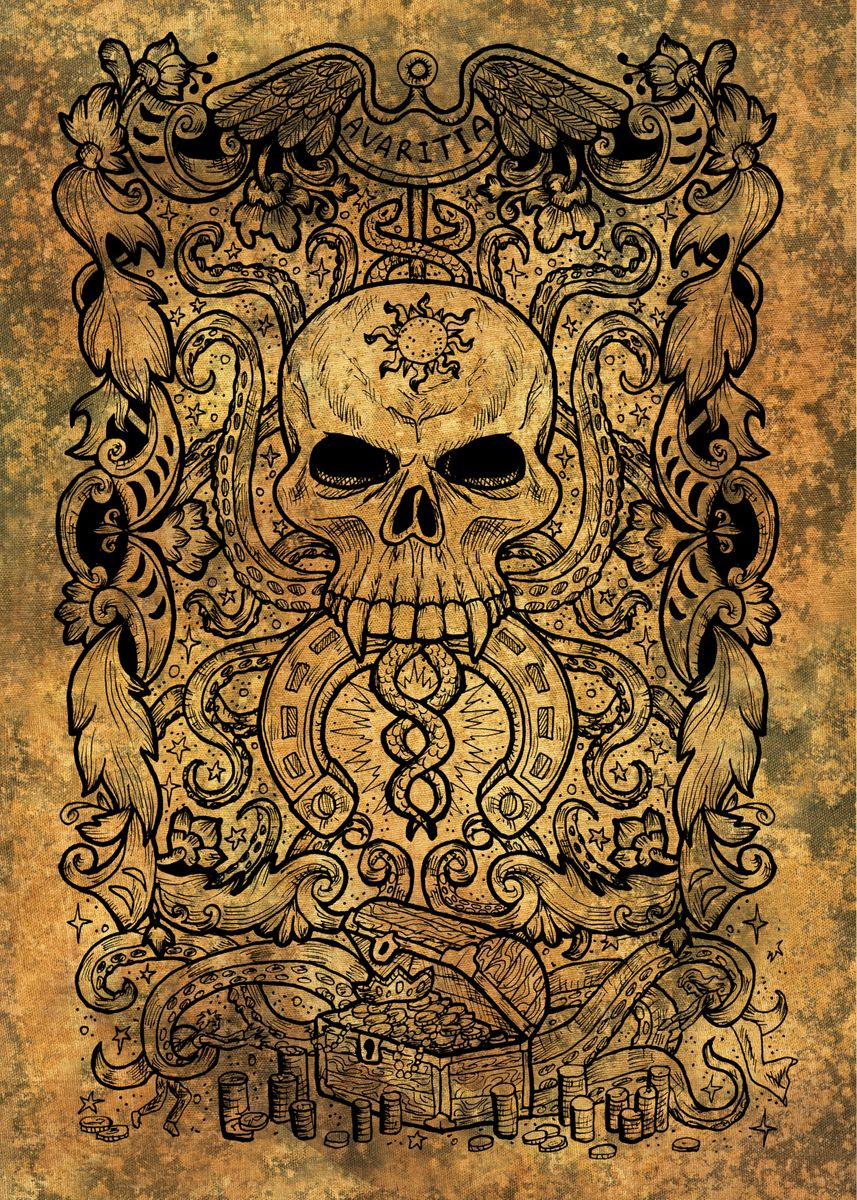 'Greed' Poster by Sam Kal | Displate
