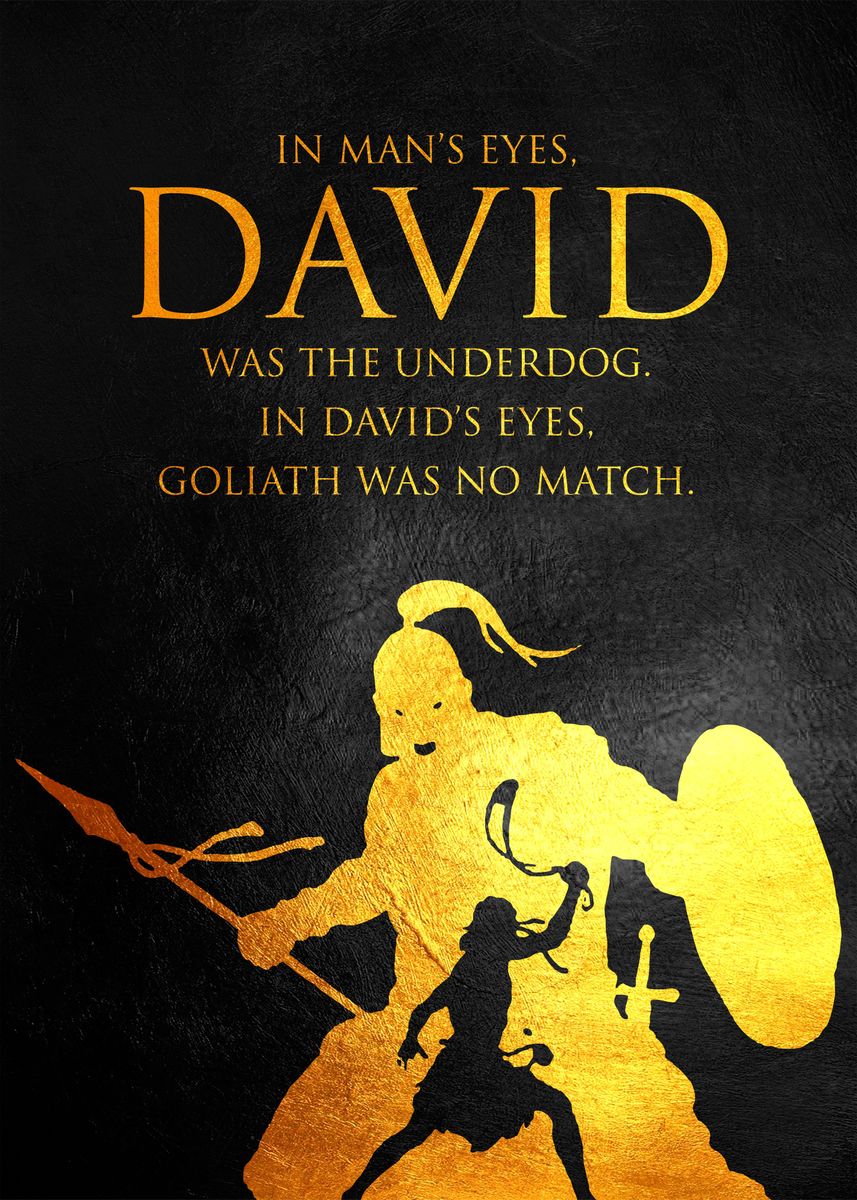 'David and Goliath' Poster, picture, metal print, paint by ABConcepts ...