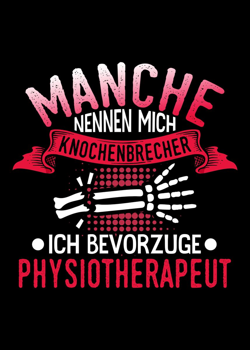 'Manche nennen mich Knochen' Poster, picture, metal print, paint by O G ...