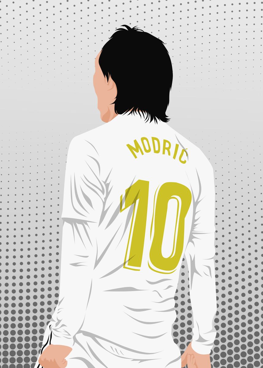 'Luka Modric' Poster, picture, metal print, paint by Miracle Studio ...
