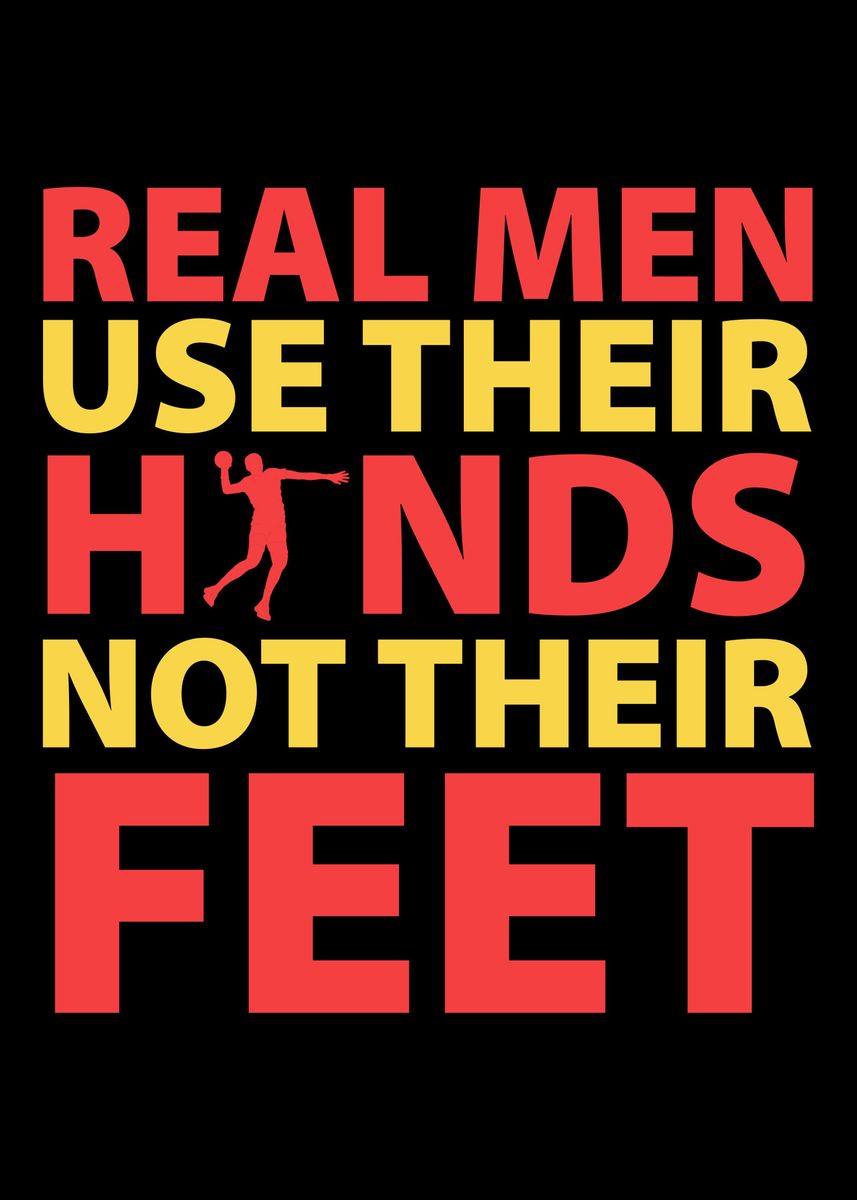 'Handball Player Coach' Poster by CrazySquirrel | Displate