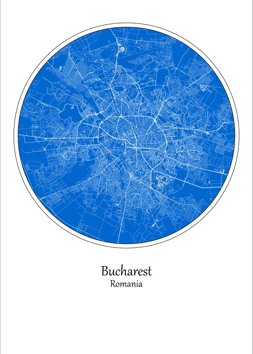 'Bucharest City Romania' Poster by Gigi Bgm | Displate
