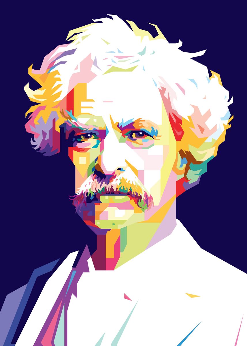 'Mark Twain' Poster by difrats artwork | Displate