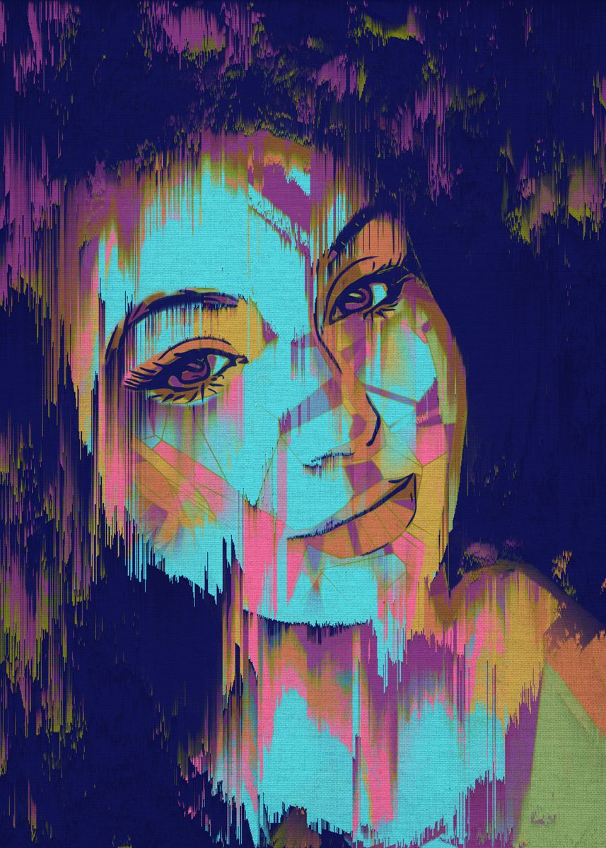 'Abstract Portrait 04' Poster, picture, metal print, paint by 1x Merch ...