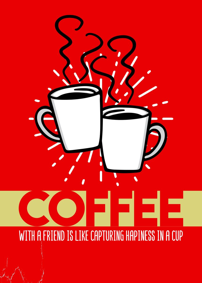 'Coffee Lover Wall Decor' Poster by Decoratier Qwerdenker | Displate