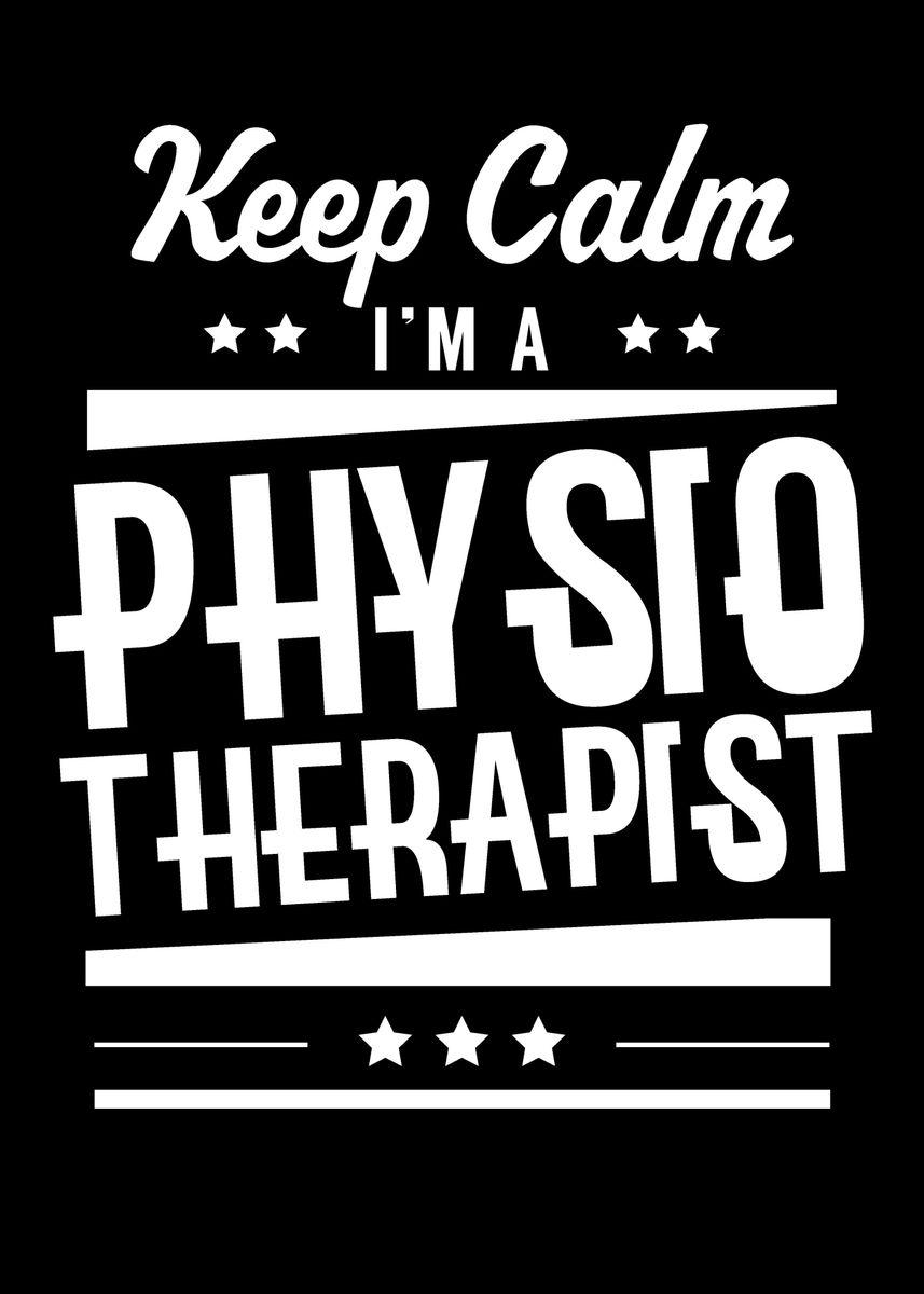'Physiotherapist' Poster, picture, metal print, paint by dr3designs ...