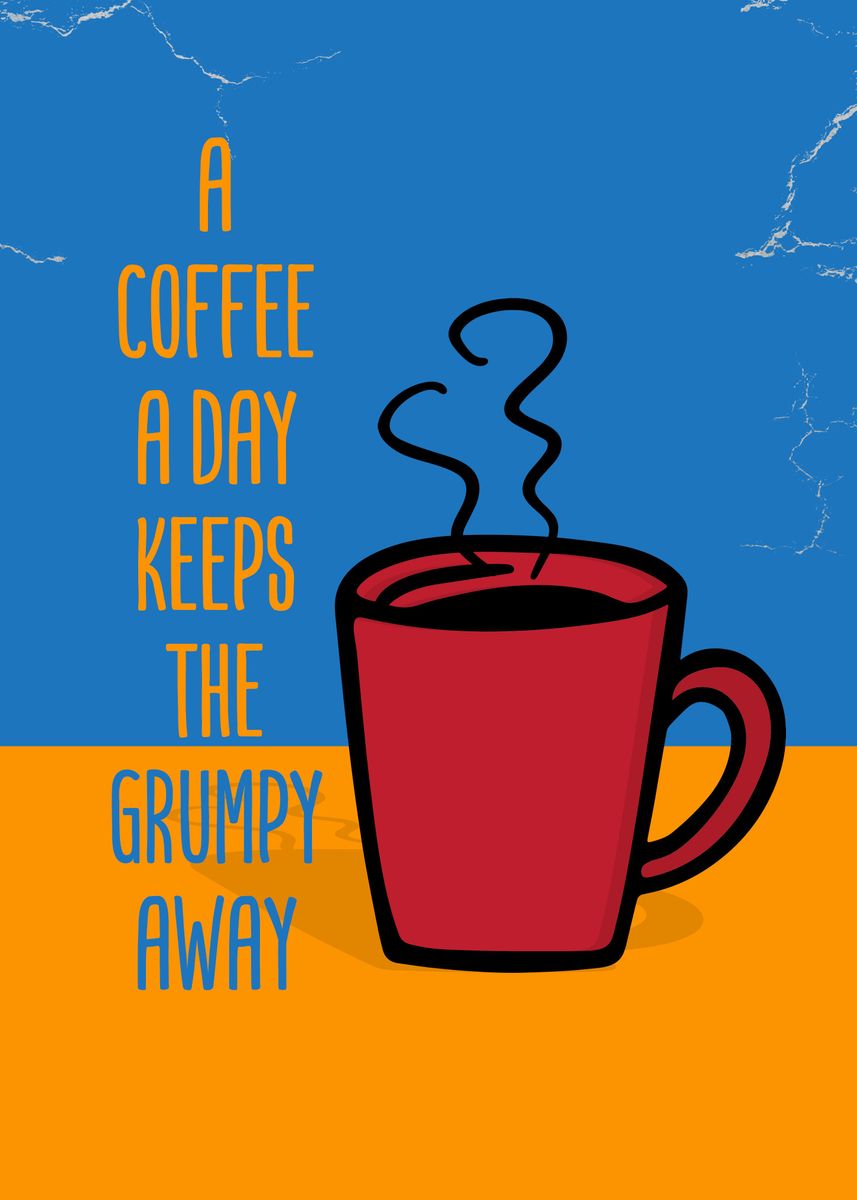 'Coffee Lover Wall Decor' Poster by Decoratier Qwerdenker | Displate