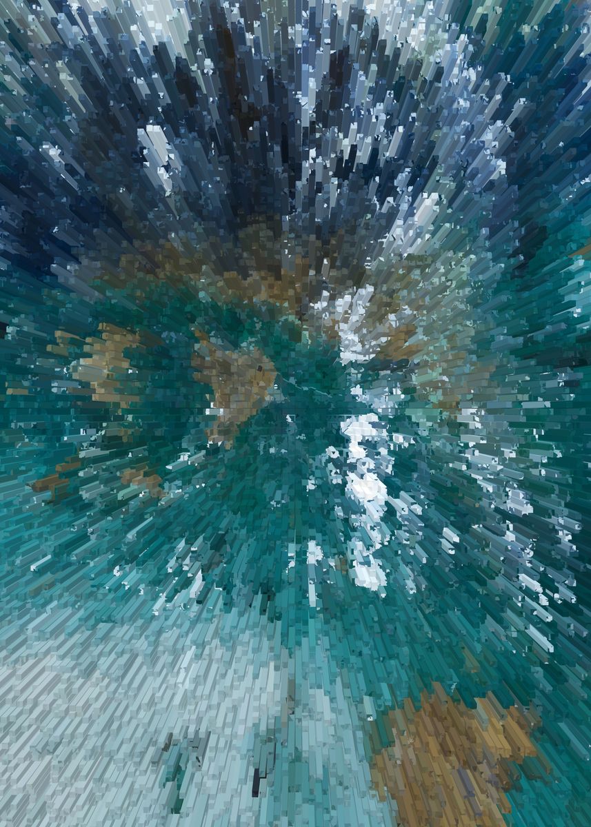 'Crystal blue' Poster by Edy Art Space | Displate