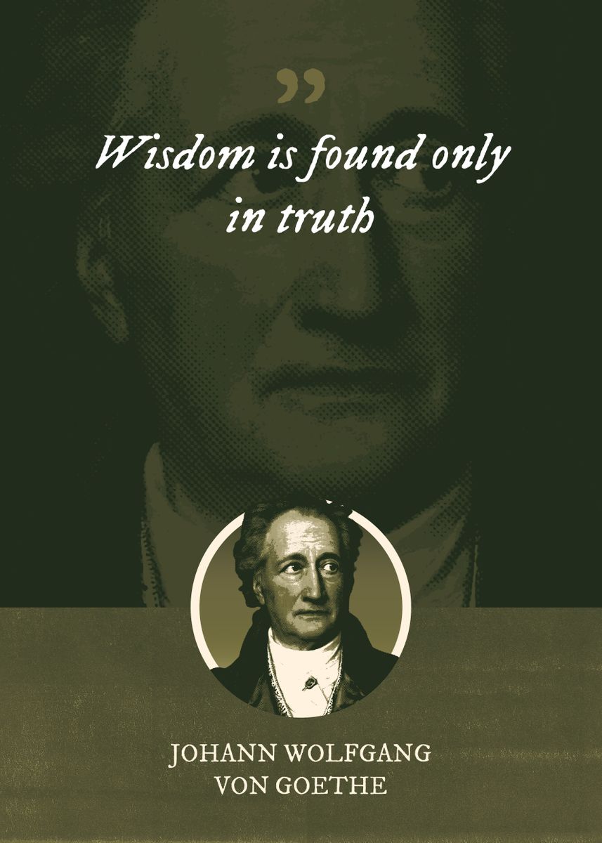 'Wisdom is found only in ' Poster, picture, metal print, paint by ...