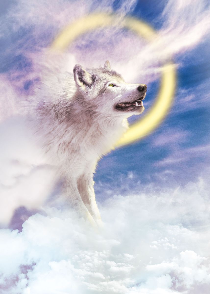 'Elemental Wolf' Poster, picture, metal print, paint by Emy Meryart ...