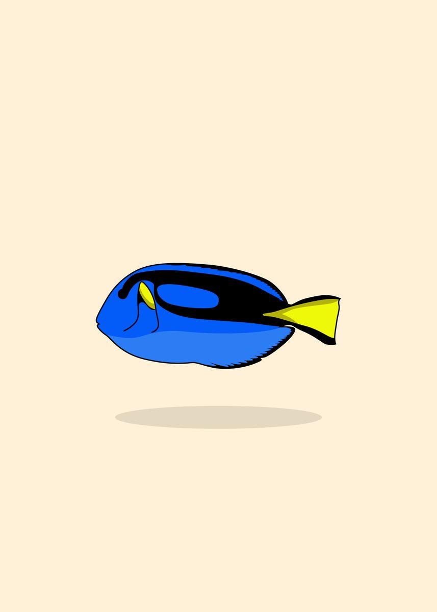 'cute surgeonfish' Poster by Hayat | Displate