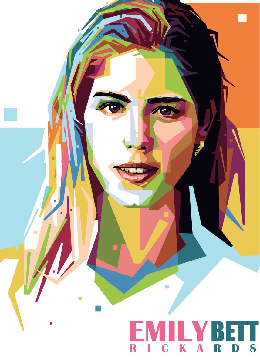 'Emily Bett Rickards' Poster, picture, metal print, paint by Adaline ...