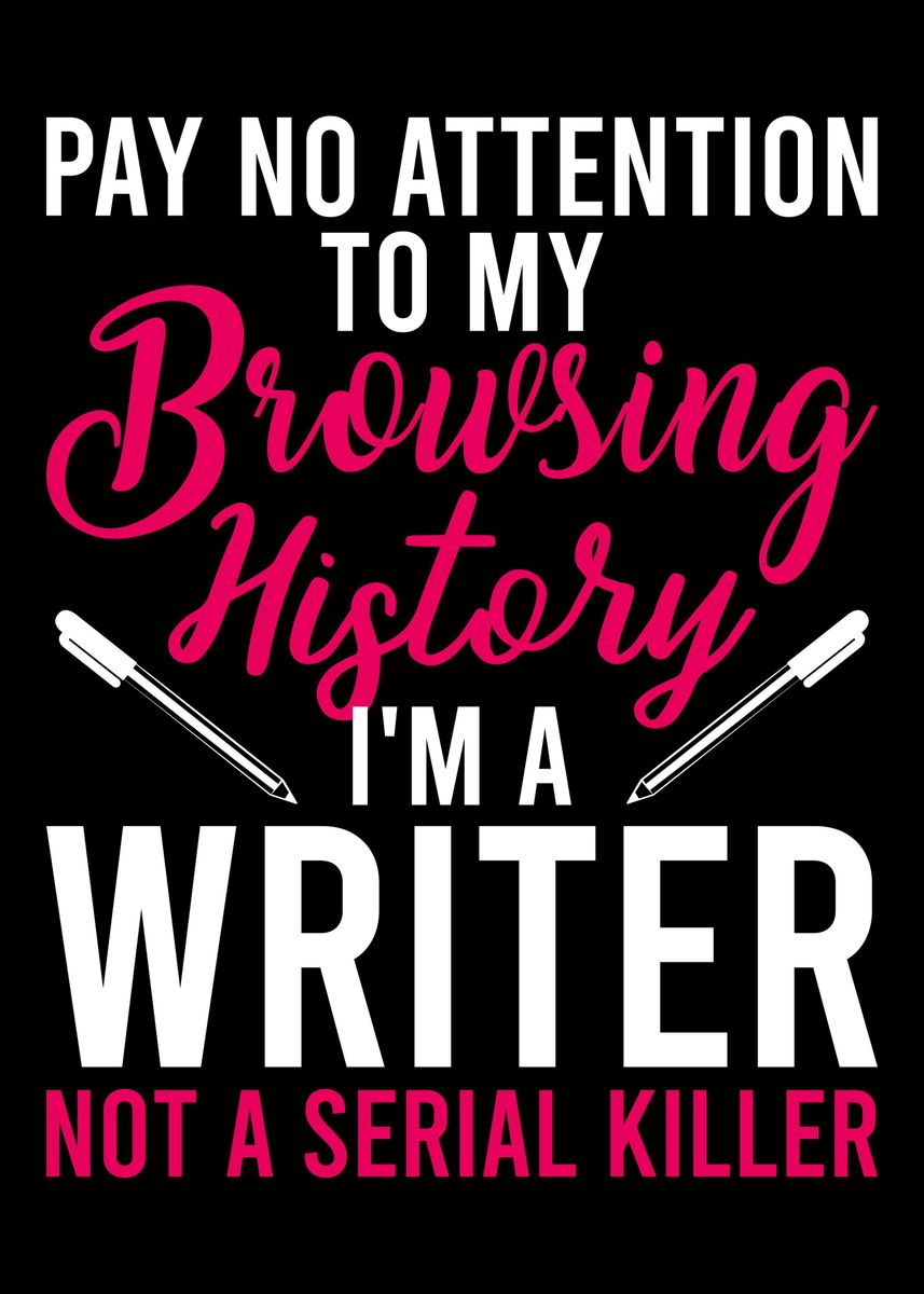 'Author Writer Literature' Poster by Christian Mueller | Displate