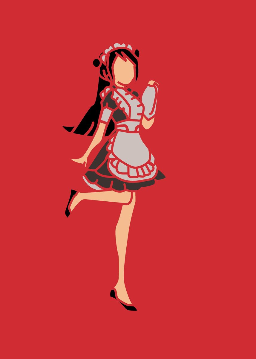 'maid ' Poster, picture, metal print, paint by Lindorf Temotio | Displate