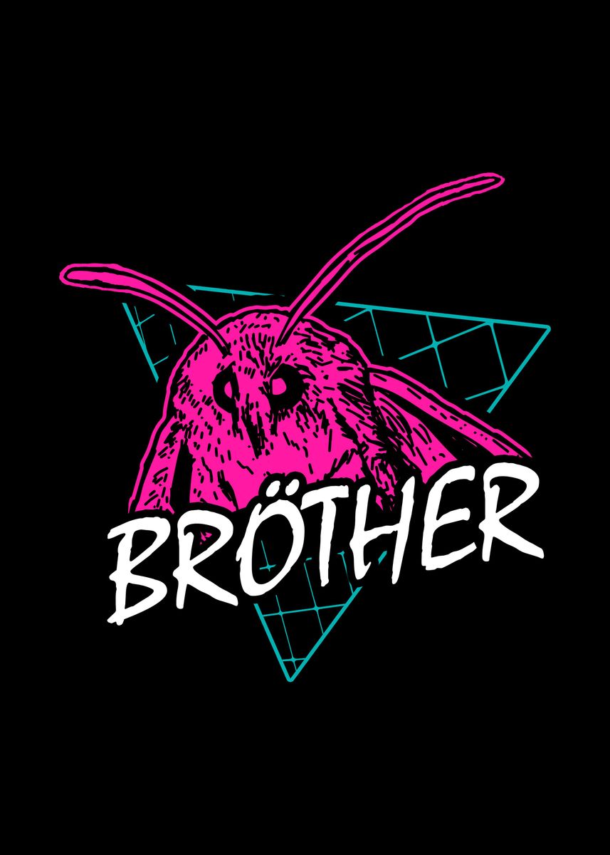 'Moth Brother Meme' Poster, picture, metal print, paint by Yipptee ...