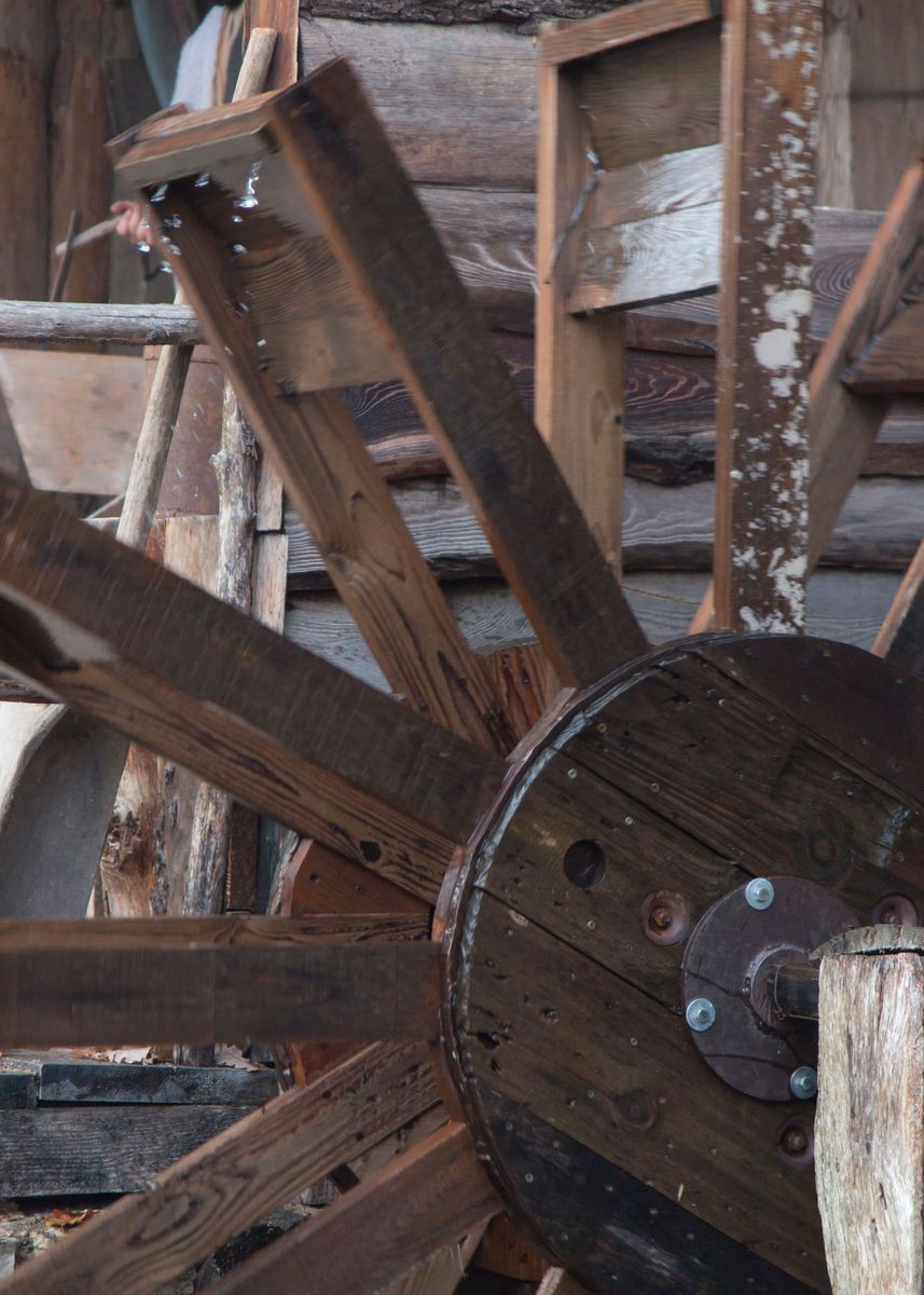 'old watermill' Poster, picture, metal print, paint by Ornella Bonomini ...