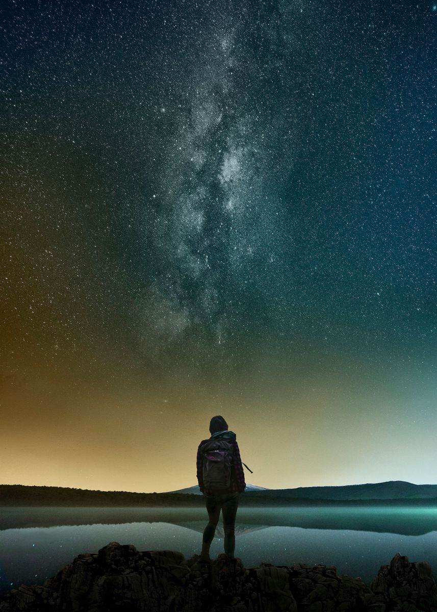 'Alone in the dawn' Poster by MCAshe Art | Displate