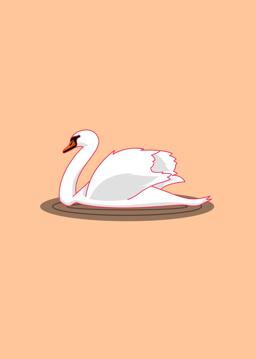 ' sweet goose' Poster, picture, metal print, paint by HeighPAW | Displate