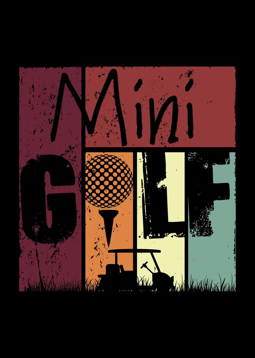 'Mini Golf Cart Minigolf' Poster, picture, metal print, paint by ...