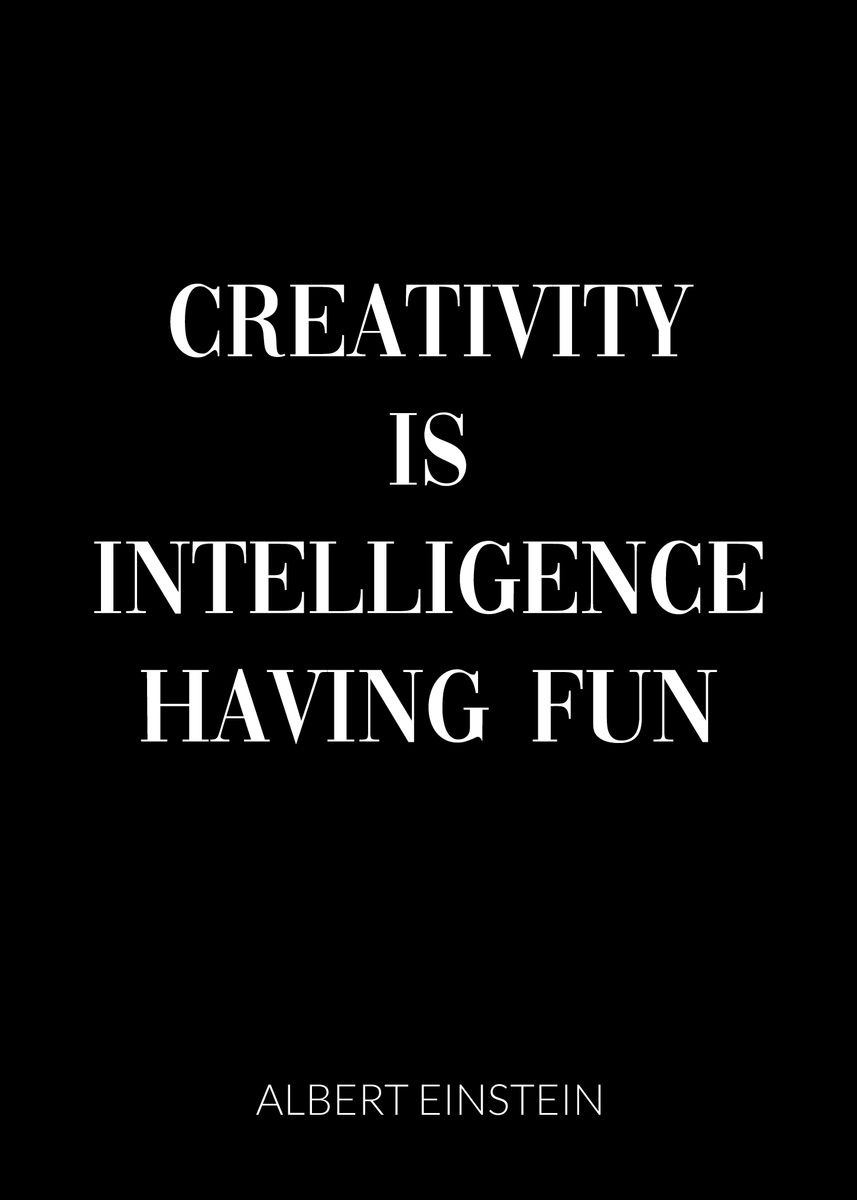 'Albert Einstein Quote' Poster by dkDesign | Displate