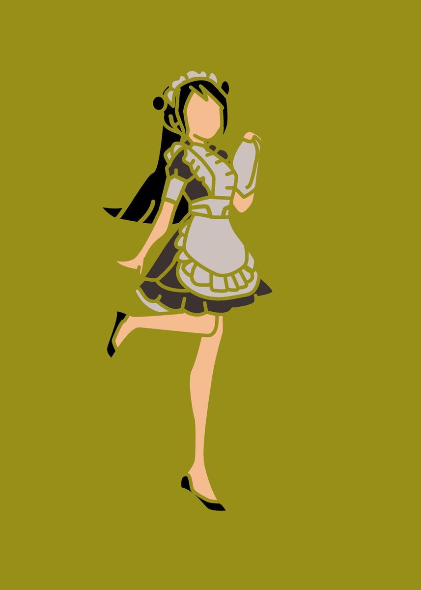 'maid ' Poster, picture, metal print, paint by Lindorf Temotio | Displate