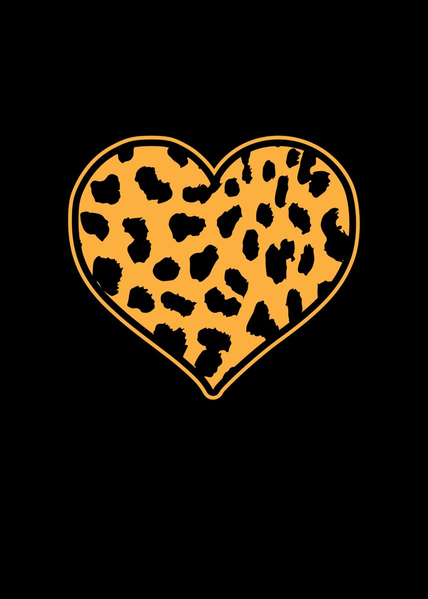 'Leopard Heart' Poster, picture, metal print, paint by Francois ...