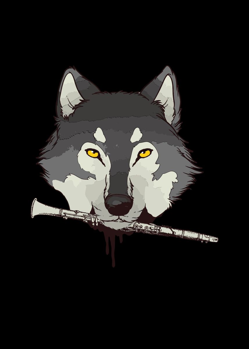 'Funny Clarinet Gift For' Poster by PlateMadeStuff | Displate