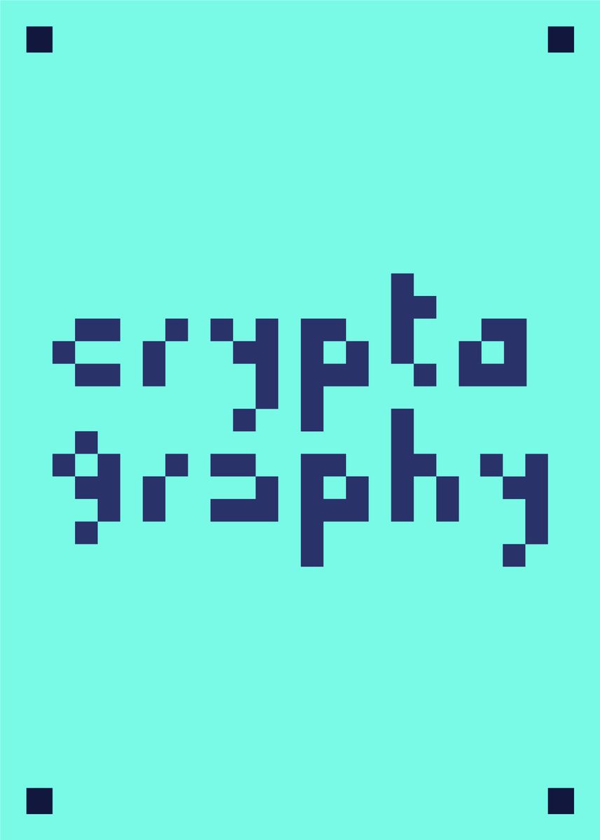 'Crypto Graphy' Poster, picture, metal print, paint by Wael Daaboul ...