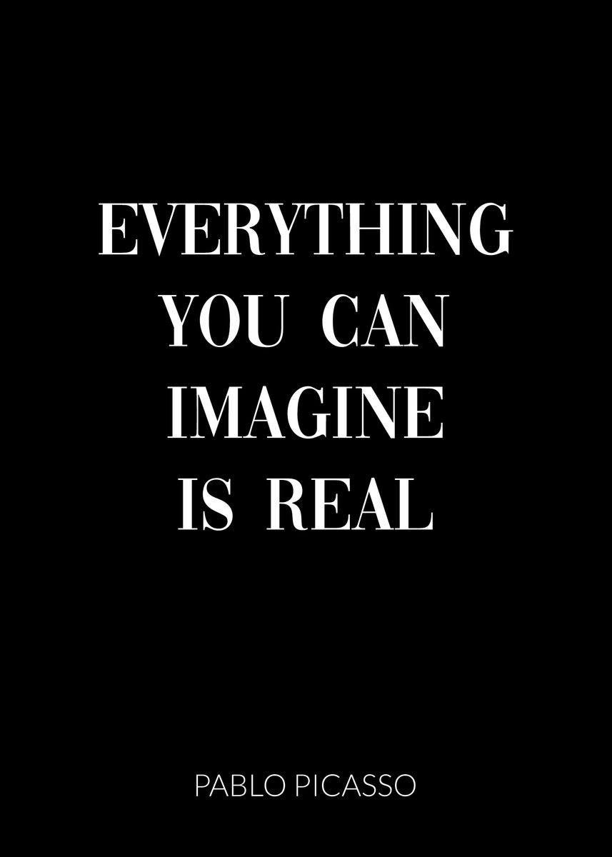 'Pablo Picasso Quote' Poster, picture, metal print, paint by dkDesign ...