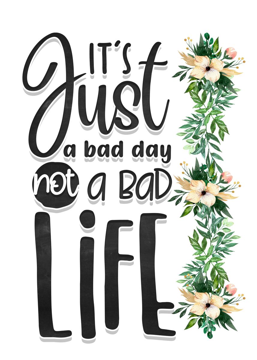 'Just a bad day' Poster, picture, metal print, paint by Juliana RW ...