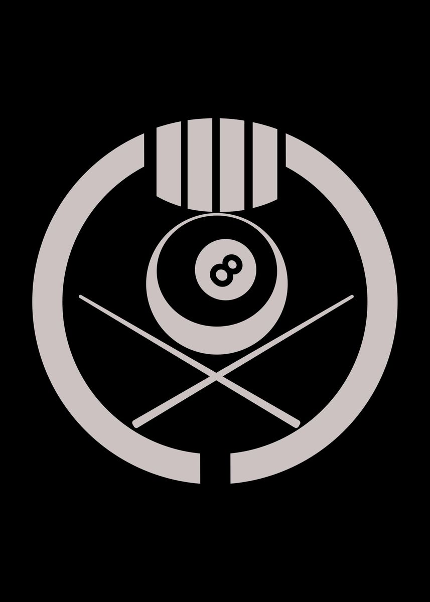 'Black Eight Pool 8Ball' Poster by DesignatedDesigner | Displate