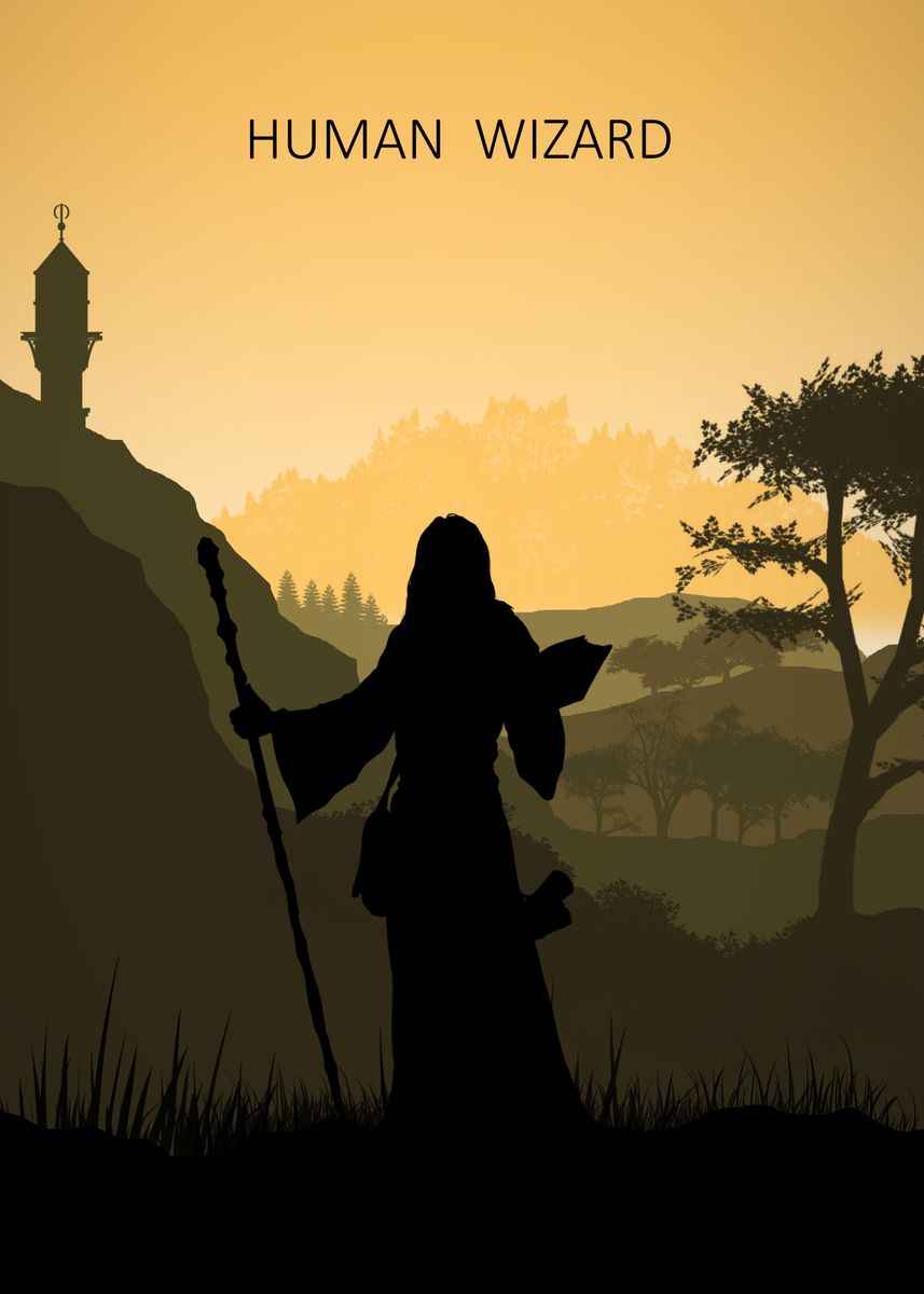'Human Wizard' Poster by Rykker o7 | Displate