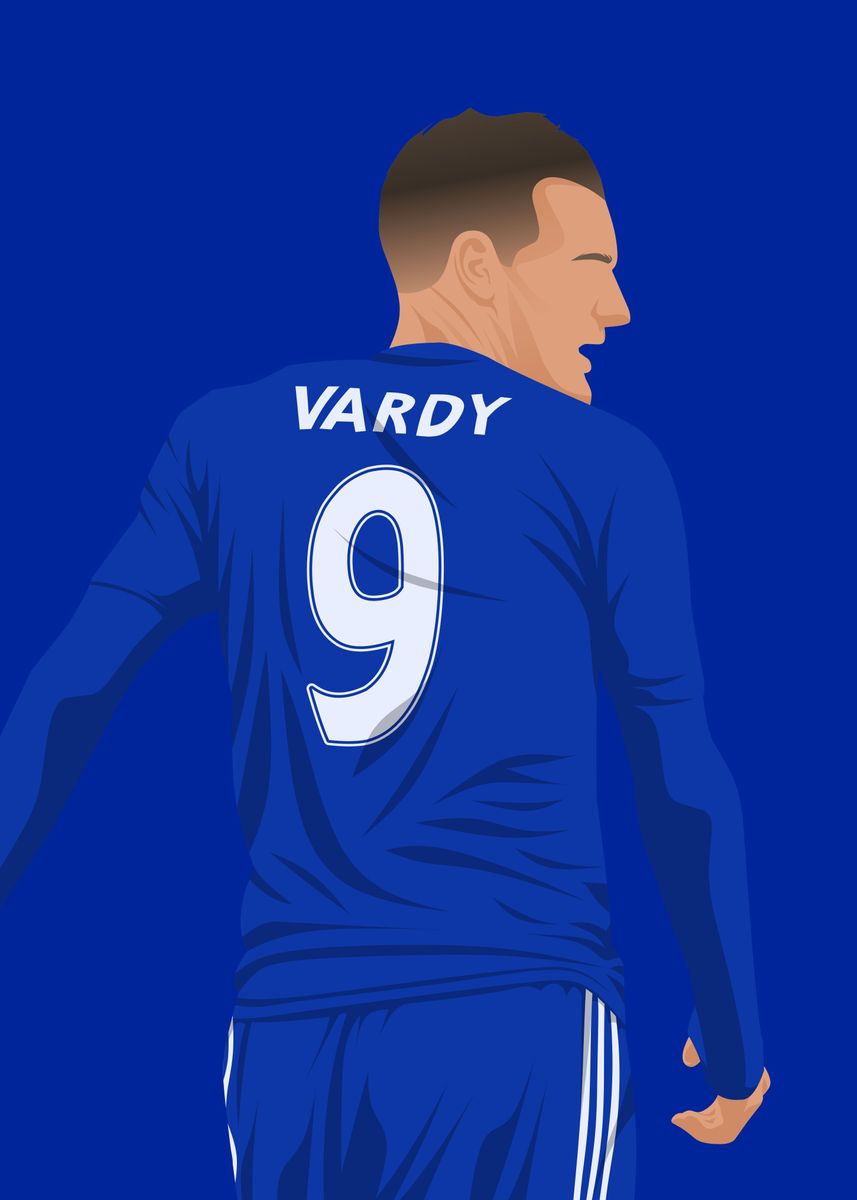 'Jamie Vardy' Poster, picture, metal print, paint by Miracle Studio ...
