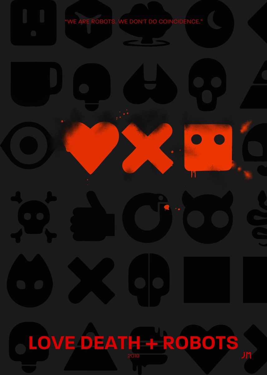 'Love Death And Robots' Poster, picture, metal print, paint by ...