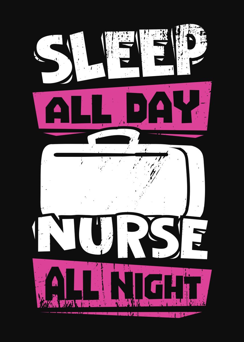 'Night Shift Nurse Design' Poster by Marcel Doll | Displate