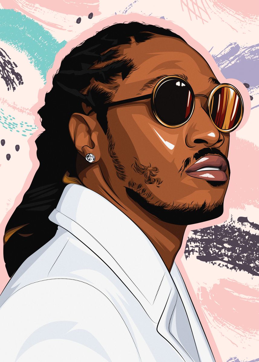 'Future Hendrix' Poster by Anjola Agosu | Displate