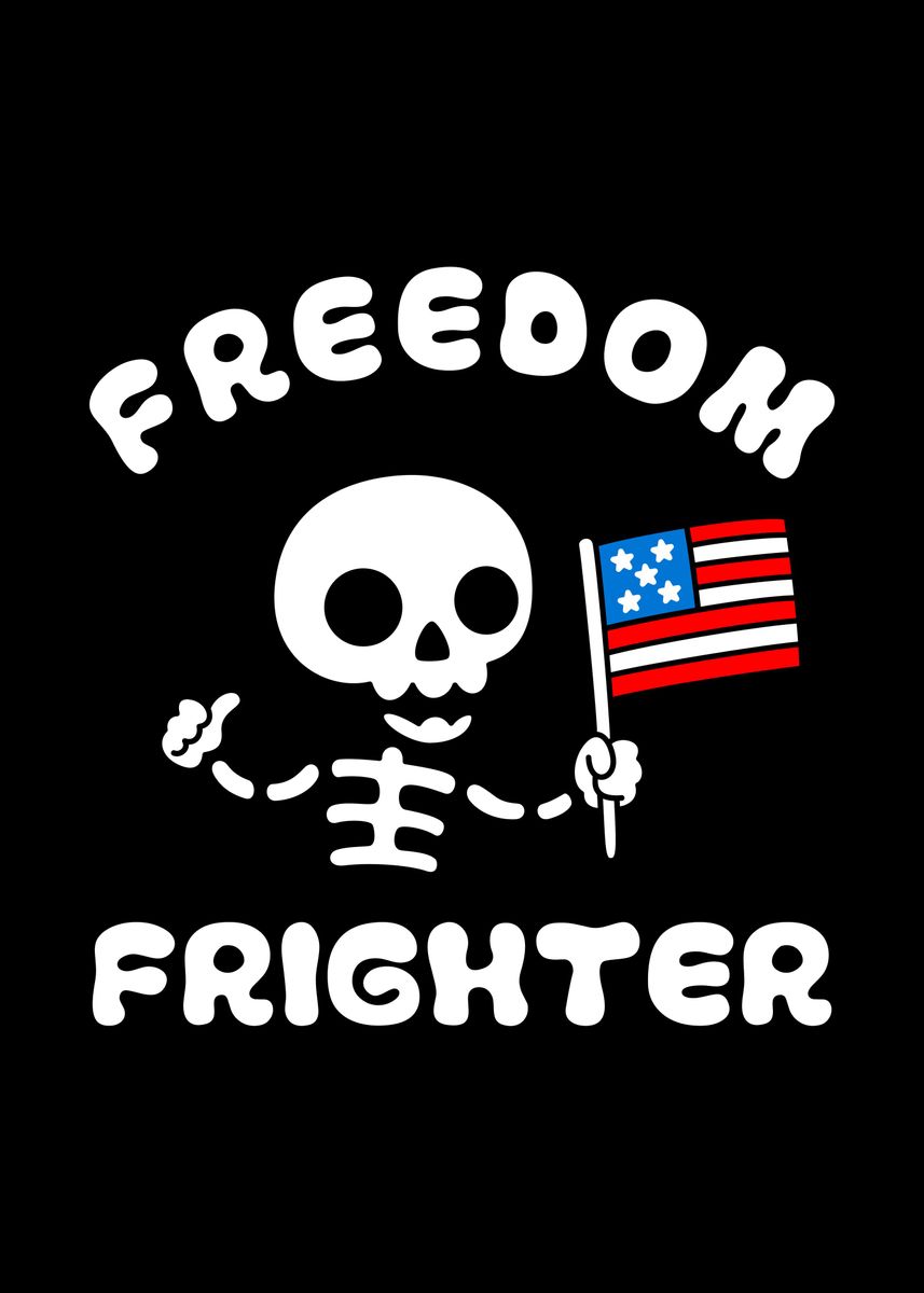 'Freedom Frighter' Poster, picture, metal print, paint by Yipptee ...