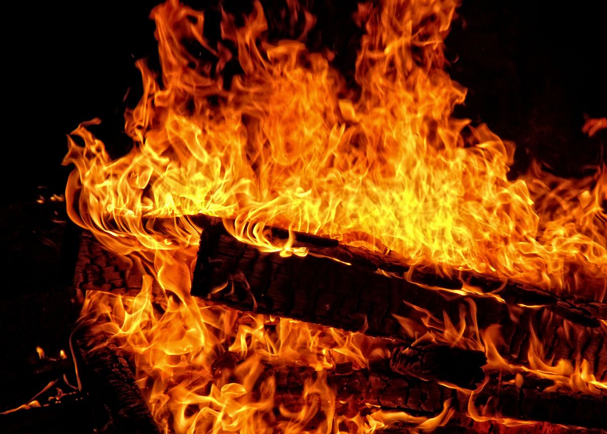 'Bonfire' Poster by Claudia Evans | Displate