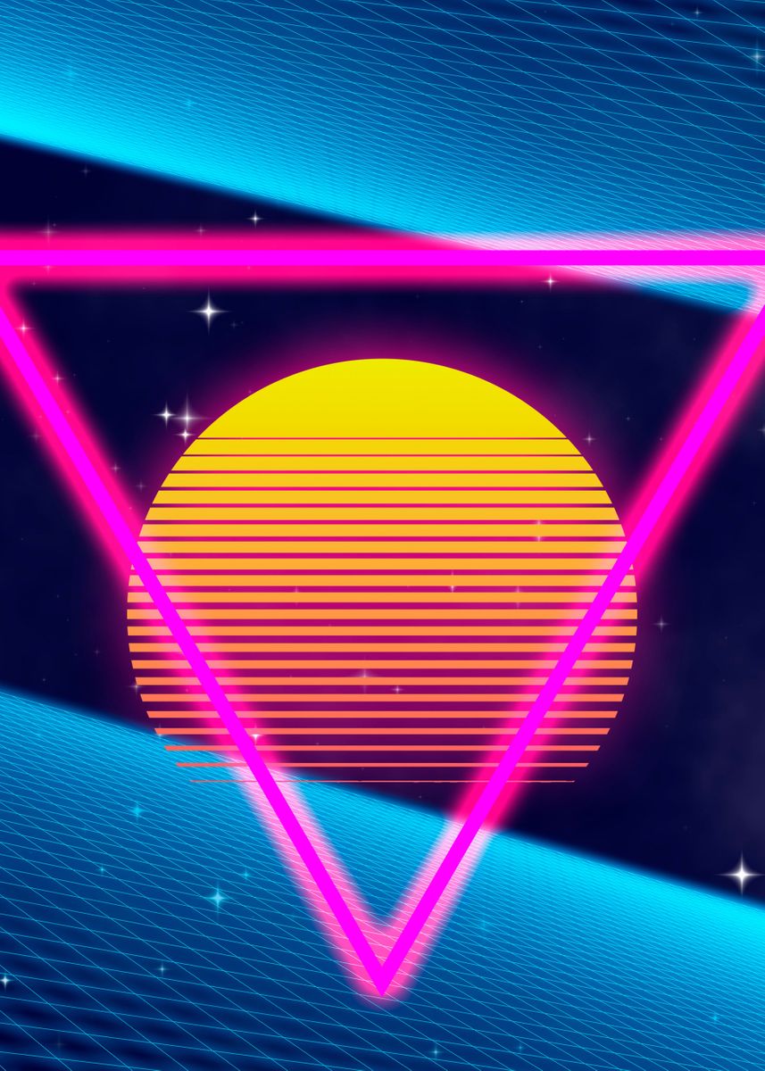 'Abstract 80s art' Poster, picture, metal print, paint by Oleksandr ...