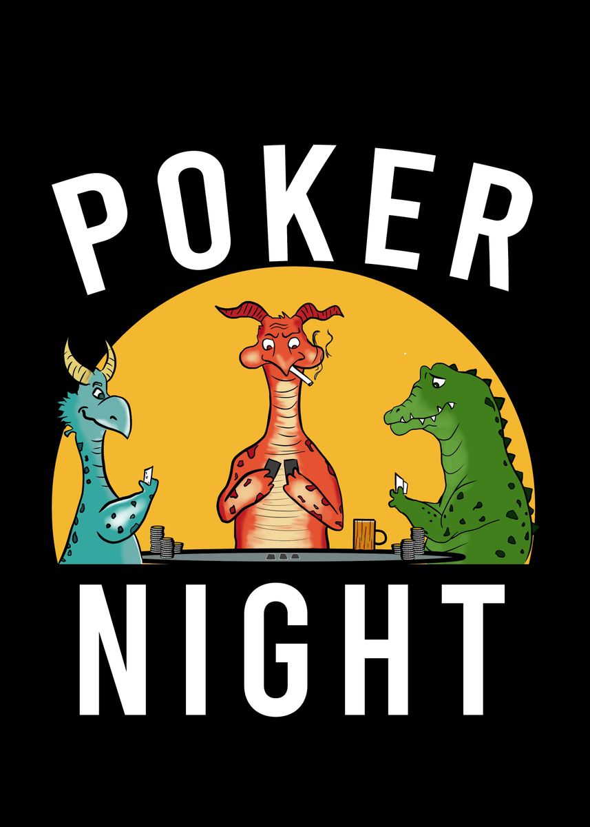 'Poker night' Poster, picture, metal print, paint by Ozymandias | Displate