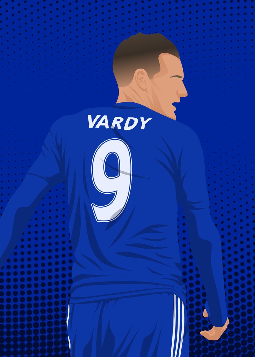 'Jamie Vardy' Poster, picture, metal print, paint by Miracle Studio ...