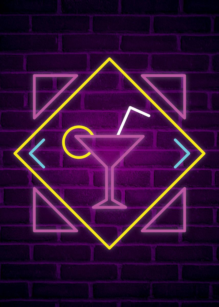 'Neon Bar Sign Vol 5' Poster by afdesign | Displate