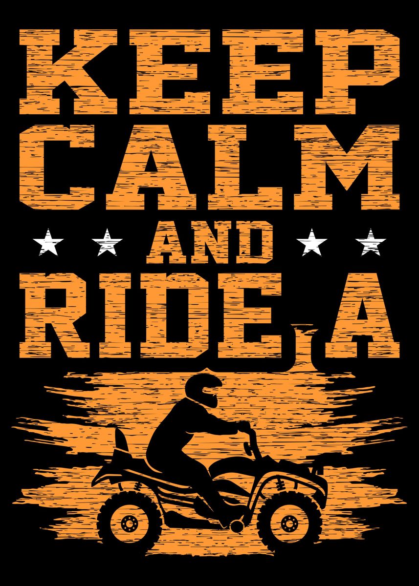 'Quad Bike' Poster, picture, metal print, paint by Hexor | Displate