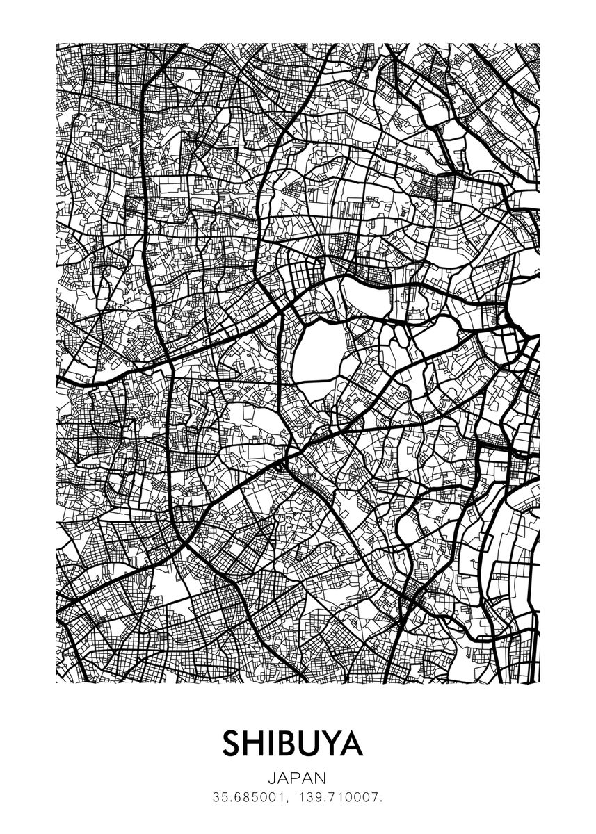 'Shibuya' Poster by Aliigal Artwork | Displate