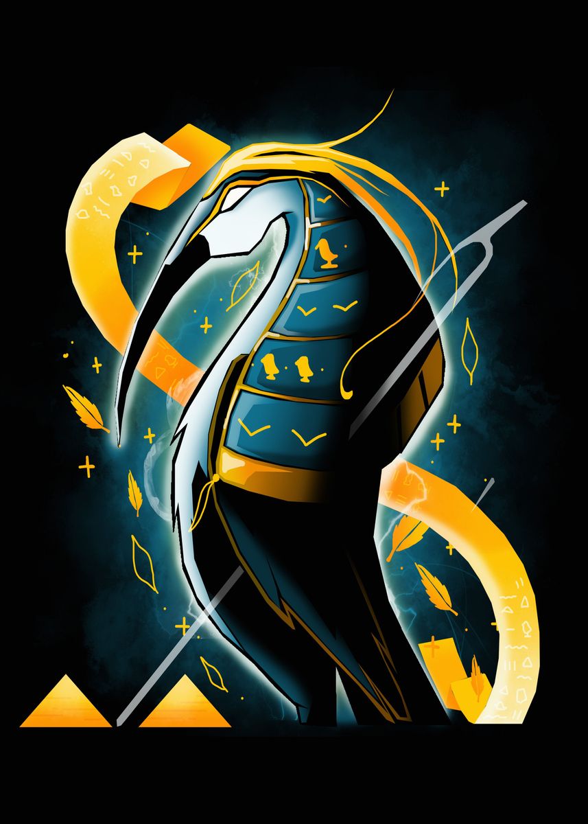 'Thoth' Poster, picture, metal print, paint by Valentina Fabbri | Displate